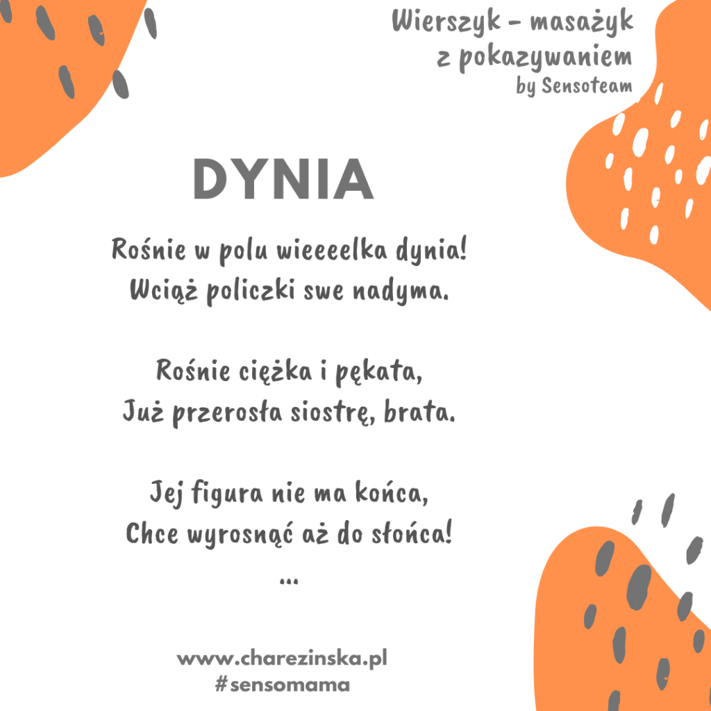 Dynia - wierszyk-masażyk - Wspieranie Rozwoju Dzieci